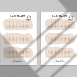 Salah Tracker | Simple Layout | Muslim Prayer Tracker | WEEKLY Salah ...