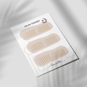 Salah Tracker | Simple Layout | Muslim Prayer Tracker | WEEKLY Salah ...