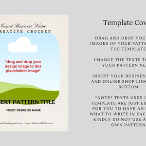 Crochet Knit Canva Pattern Template | Digital File | Beige Utilitarian ...