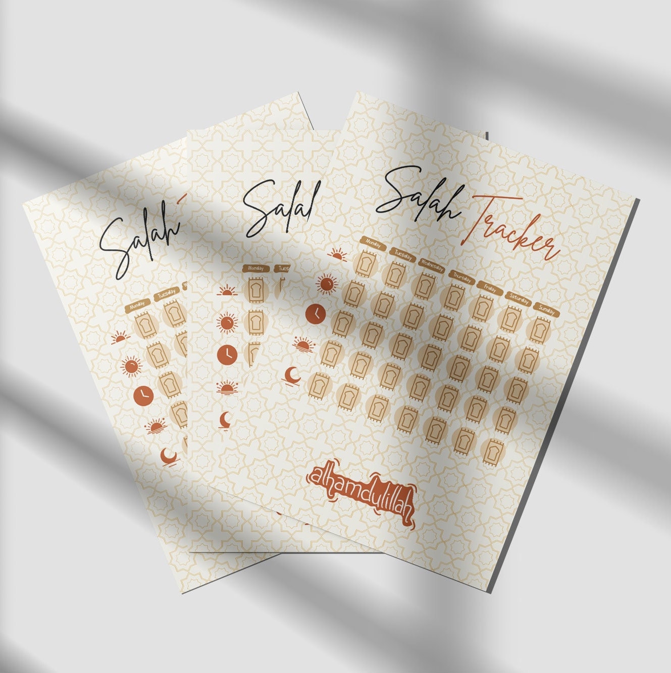 Salah Tracker | Muslim Prayer Tracker | Salah Tracker Checklist ...