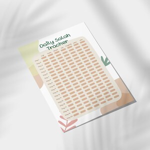 Salah Tracker | Muslim Prayer Tracker | Salah Tracker Checklist ...