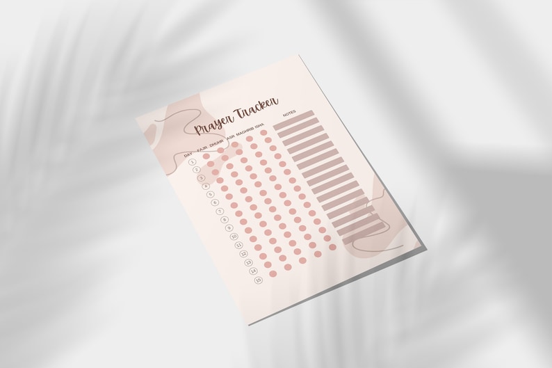 Salah Tracker | Muslim Prayer Tracker | Salah Tracker Checklist ...