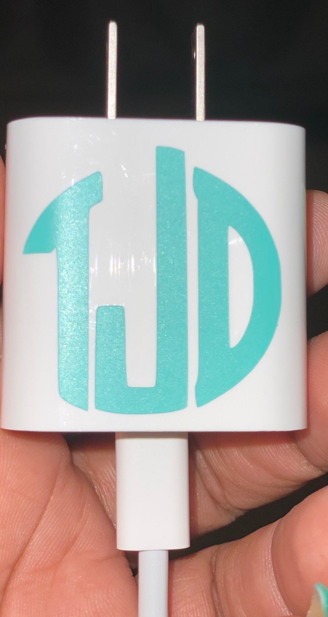 Personalized Decals | Decals | Charger Decal | Candle Decal | Monogram ...