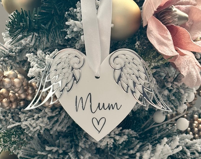 Personalised Photo Bauble, Christmas Bauble Ornament, Memorial Bauble ...