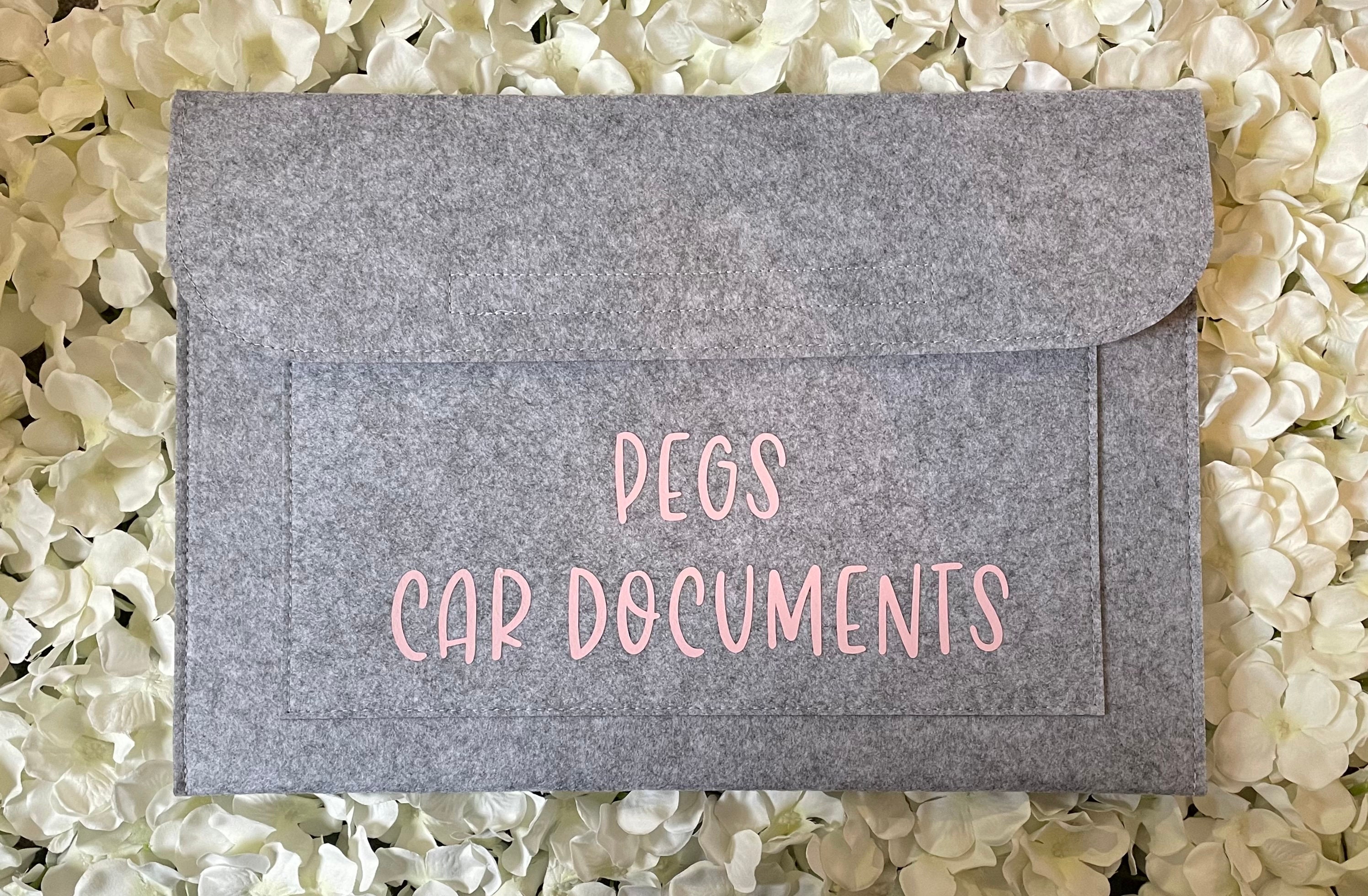 Personalised Car Documents Folder Car Paperwork Organiser - Etsy UK