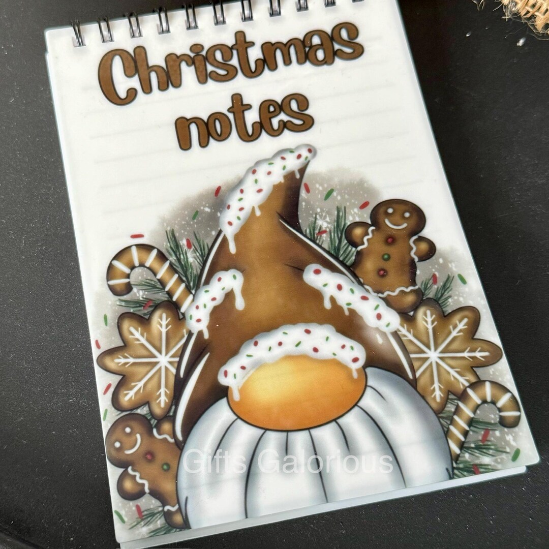 Personalised Gingerbread Gonk Christmas Planner, Christmas Notebook ...