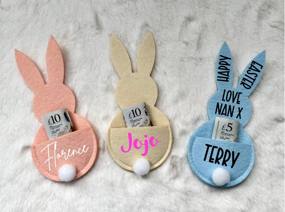 Personalised Easter Money Holder, Easter Cash Gift, Easter Money Wallet ...