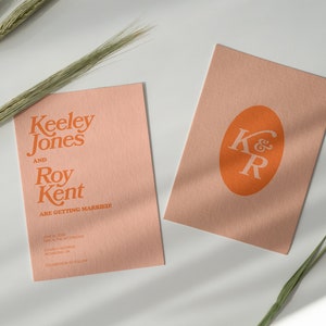 Funky Wedding Invite | Bold Wedding Invite | Colourful Wedding ...