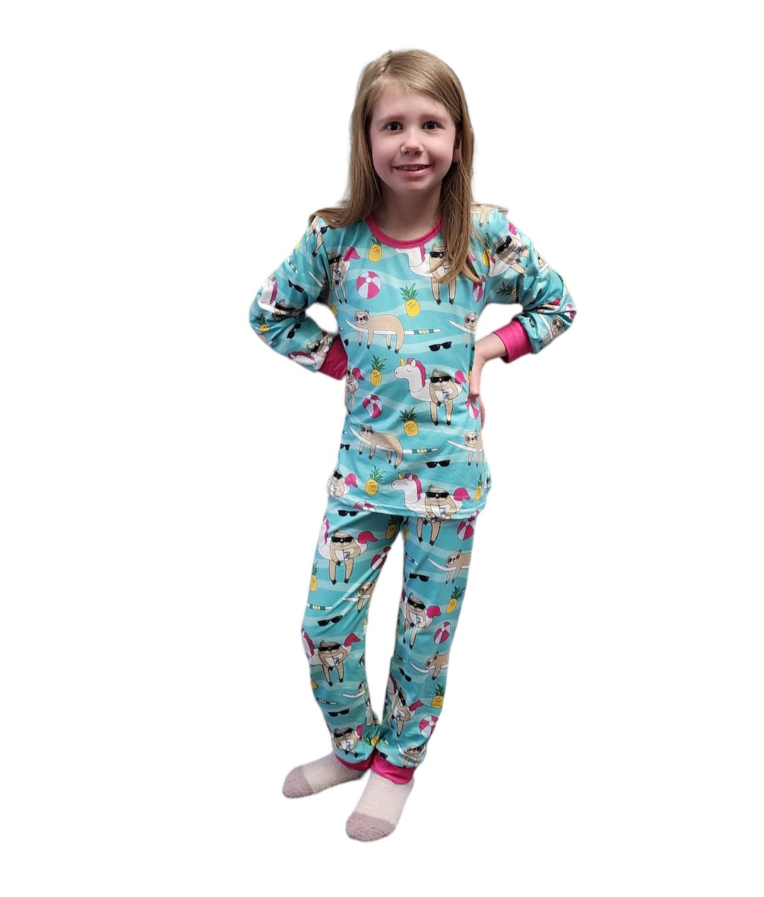 Sloth Pool Party Jogger Pants Set - Etsy