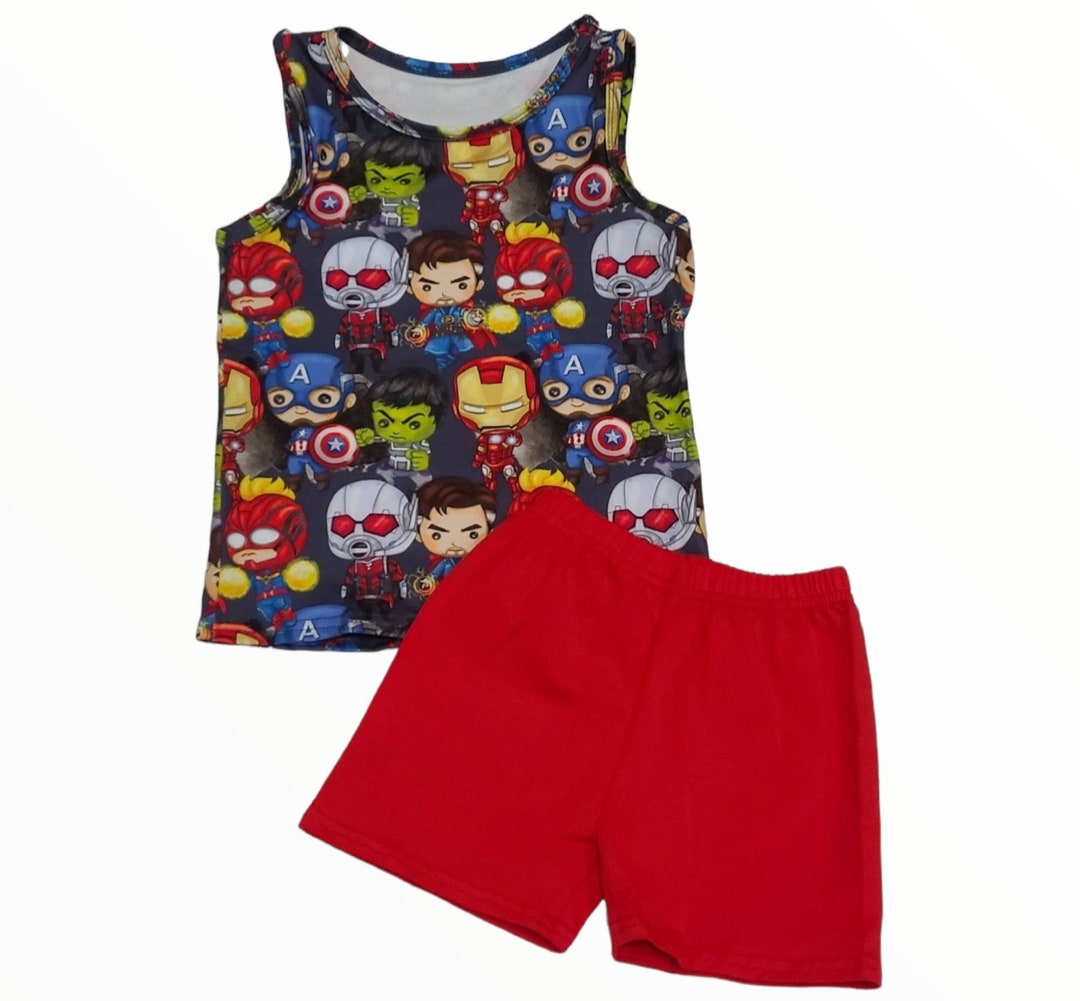 Heroes of Comfy Milk Silk Short/Tank-Set - Etsy Österreich