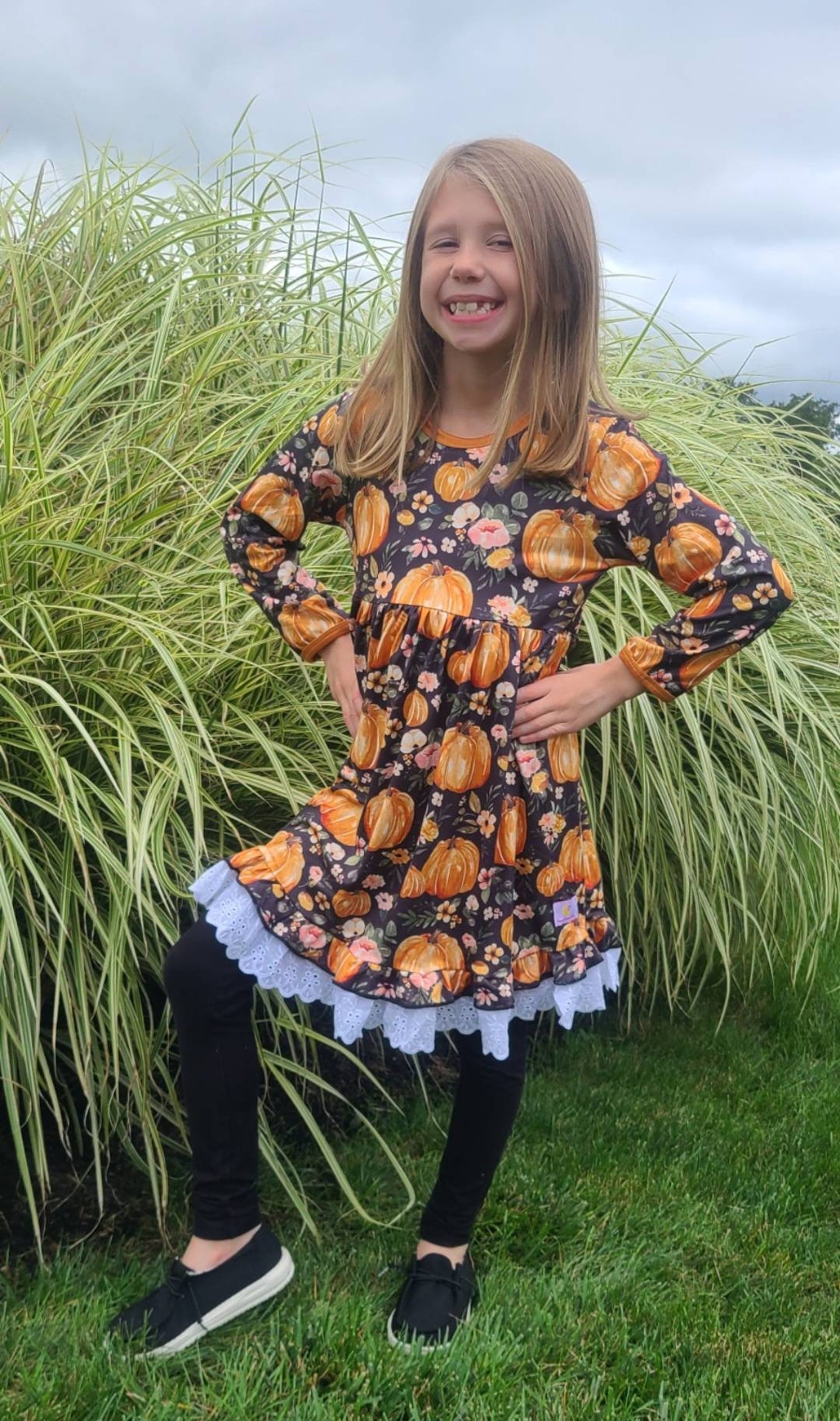 Pumpkin Patch Twirl Dress - Etsy