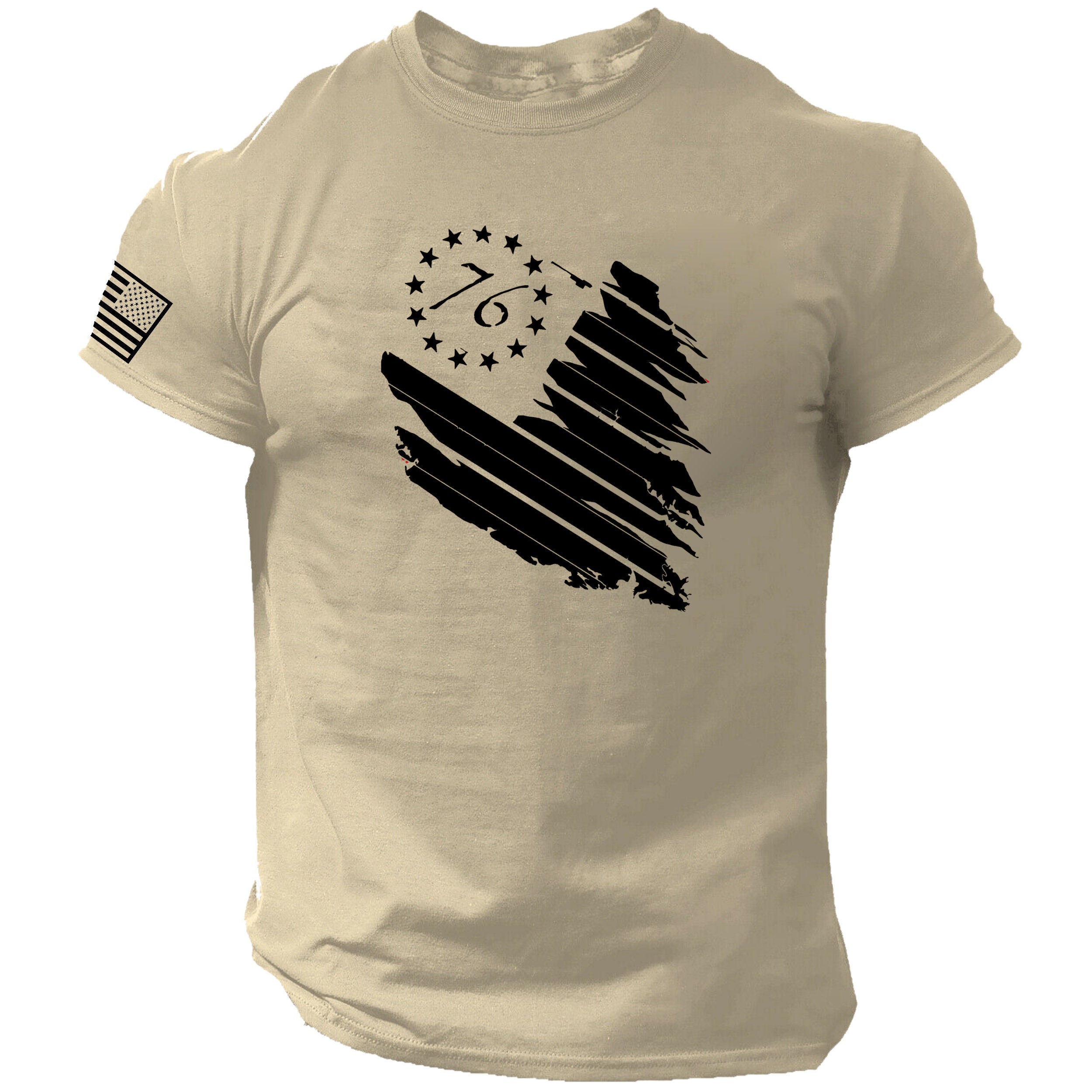 1776 Distressed Flag T-SHIRT Betsy Ross American Patriotic Vintage ...