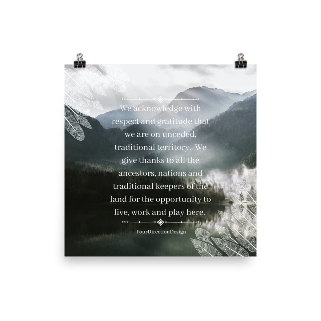 Land Acknowledgment Art, Indigenous Cultural Safety Art, Indigenous ...