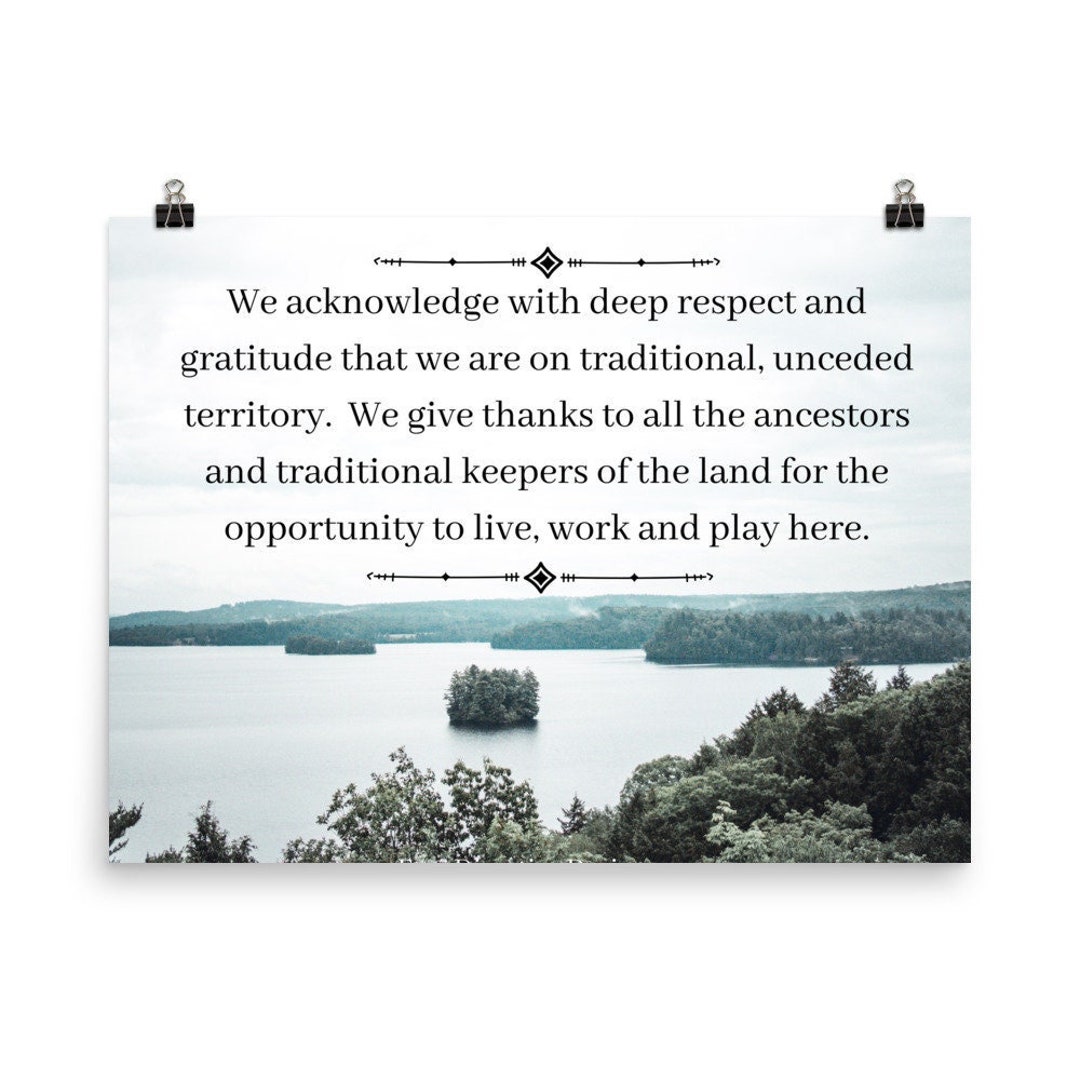 Land Acknowledgment Art, Indigenous Cultural Safety Art, Indigenous ...