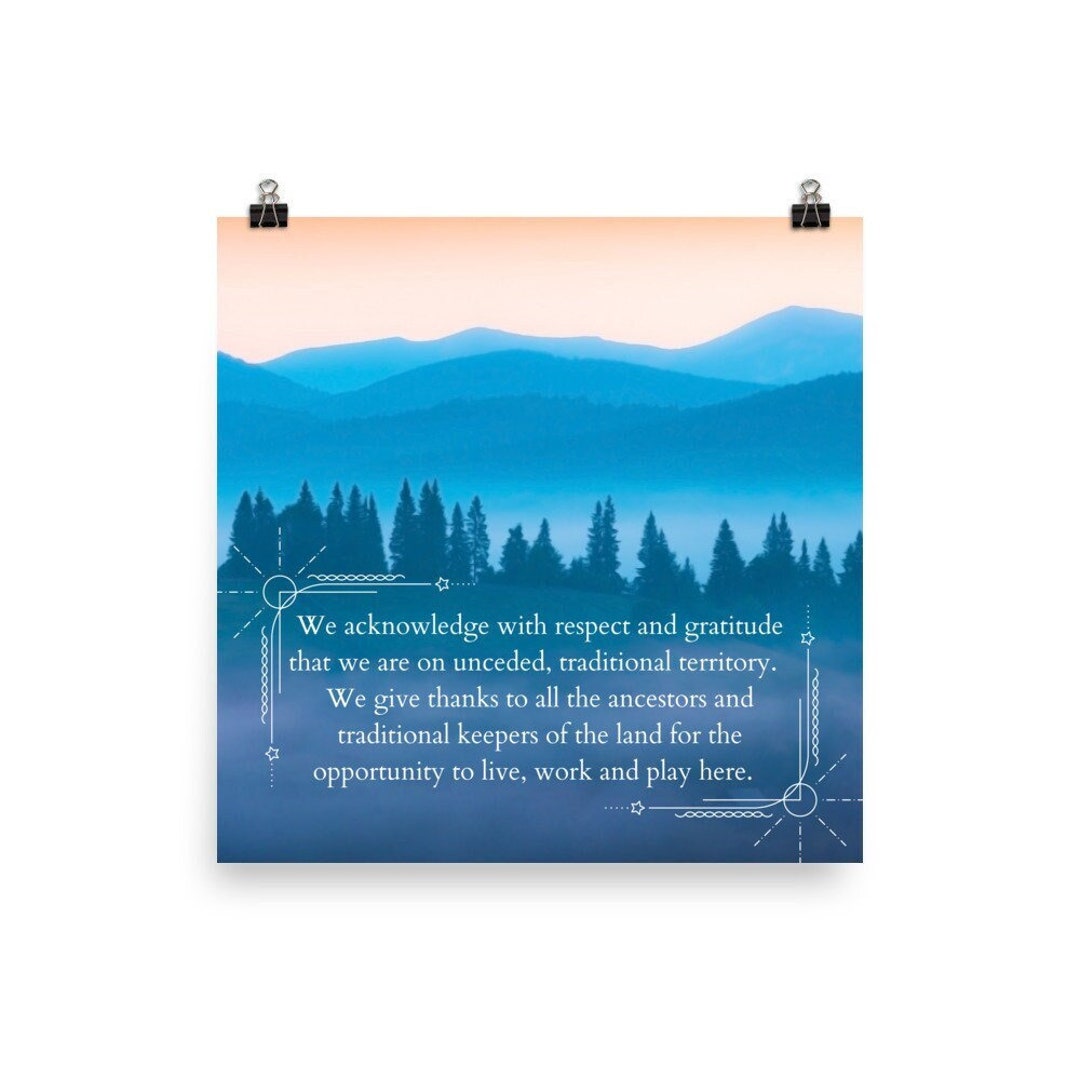 Land Acknowledgment Art, Indigenous Cultural Safety Art, Indigenous ...