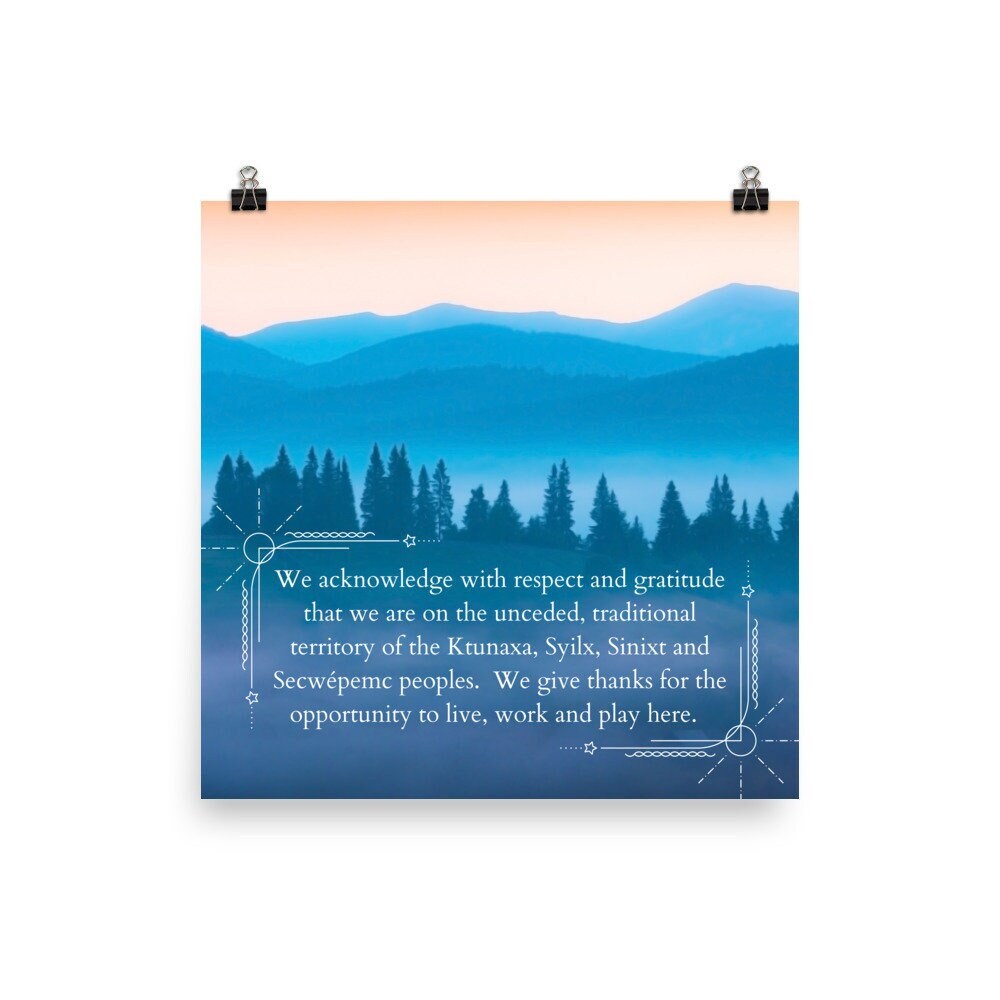 Land Acknowledgment Art, Indigenous Cultural Safety Art, Indigenous ...