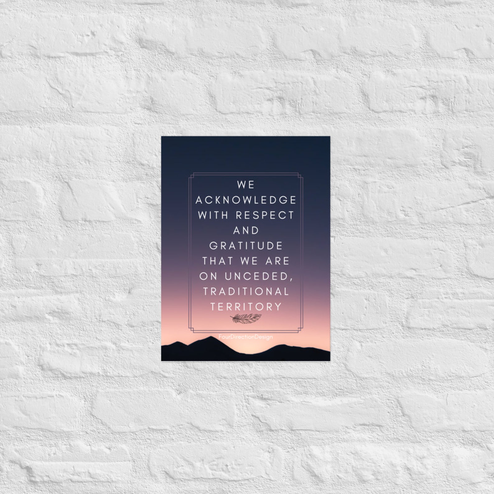 Land Acknowledgment Print, Indigenous Art, Cultural Safety Poster ...