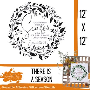 There is A Season Stencil • Magnolia Design Co • 12 X 12 • Reusable ...