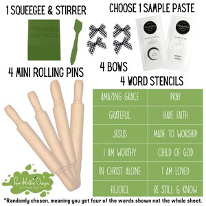 Faith Stencil Kit • Mini Rolling Pins DIY • Set of 4 • Magnolia Try Me ...