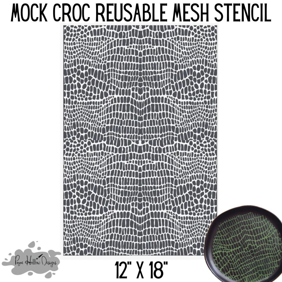 Mock Croc Reusable Mesh Stencil • 12 X 18 • Silkscreen Stencil • DIY ...