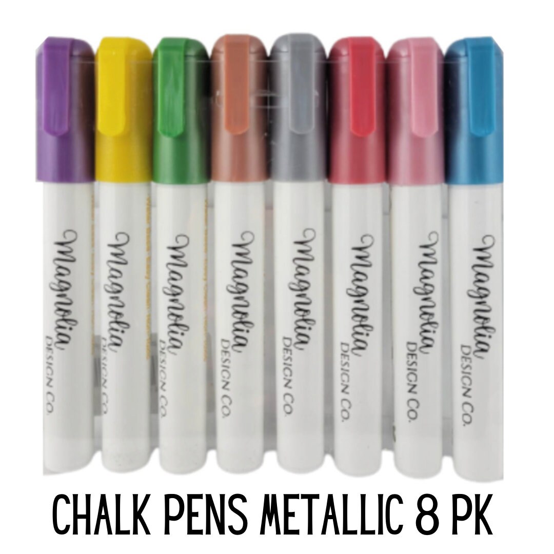 CHALK PENS in METALLIC • Set of 8 Pens From Magnolia Design Co. - Etsy