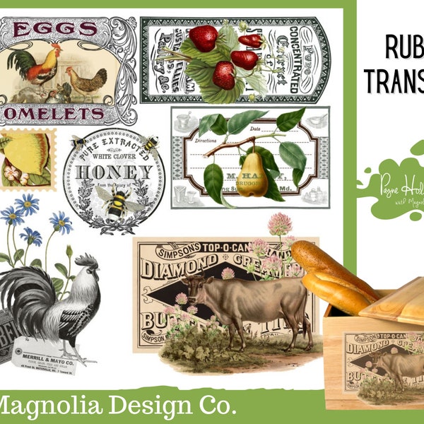 Rub on Transfers for Furniture Farmhouse - Etsy