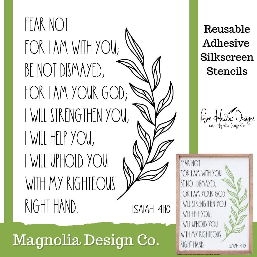 Fear Not Stencil Magnolia Design Co 8.5 X 11 Reusable - Etsy