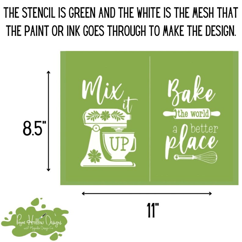 Mix It up Stencil • Magnolia Design Co • 8.5 X 11 • Reusable Silkscreen ...