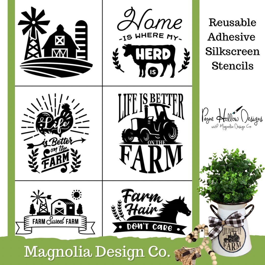 Farmhouse Minis Stencil Magnolia Design Co 8.5 X 11 - Etsy