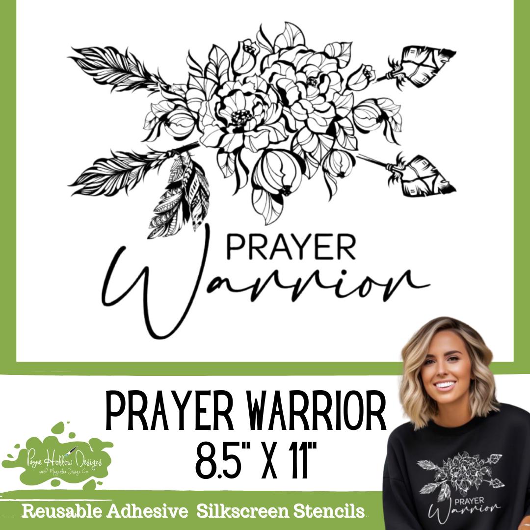 Prayer Warrior Stencil • Magnolia Design Co • 8.5 X 11 • Reusable ...