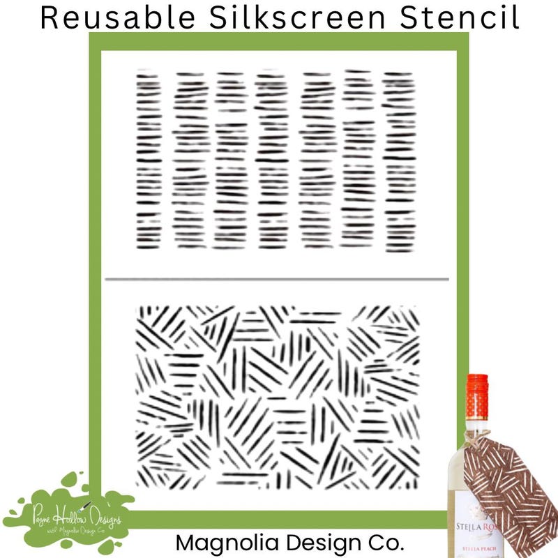 Lines Stencil - Etsy