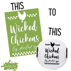 Wicked Chickens Stencil • Magnolia Design Co • 5 X 7 • Reusable ...
