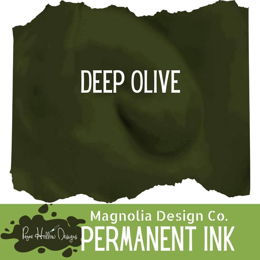DEEP OLIVE Permanent Ink • Magnolia Design Co Permanent Ink • Ink for ...