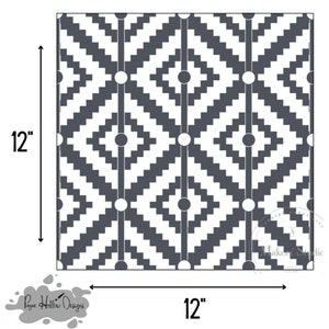 GEO Reusable Mesh Stencil • 12 X 12 • Silkscreen Stencil • DIY • Chalk ...