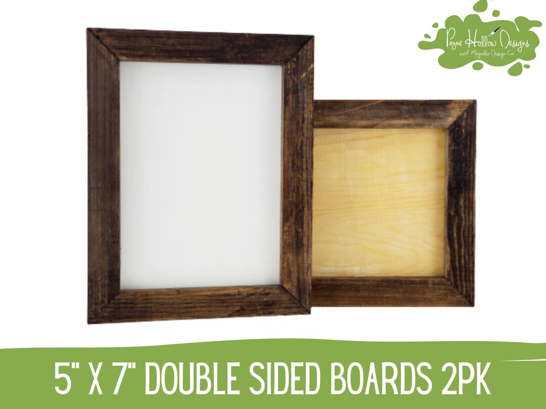 Double Sided BOX SIGNS Set of 2• 5 X 7 • Magnolia Design • Stencils ...