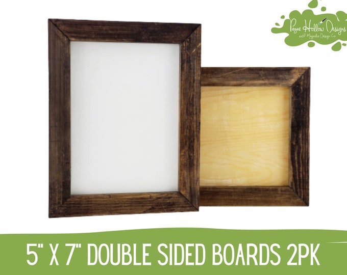 Double Sided BOX SIGNS Set of 2• 5 X 7 • Magnolia Design • Stencils ...