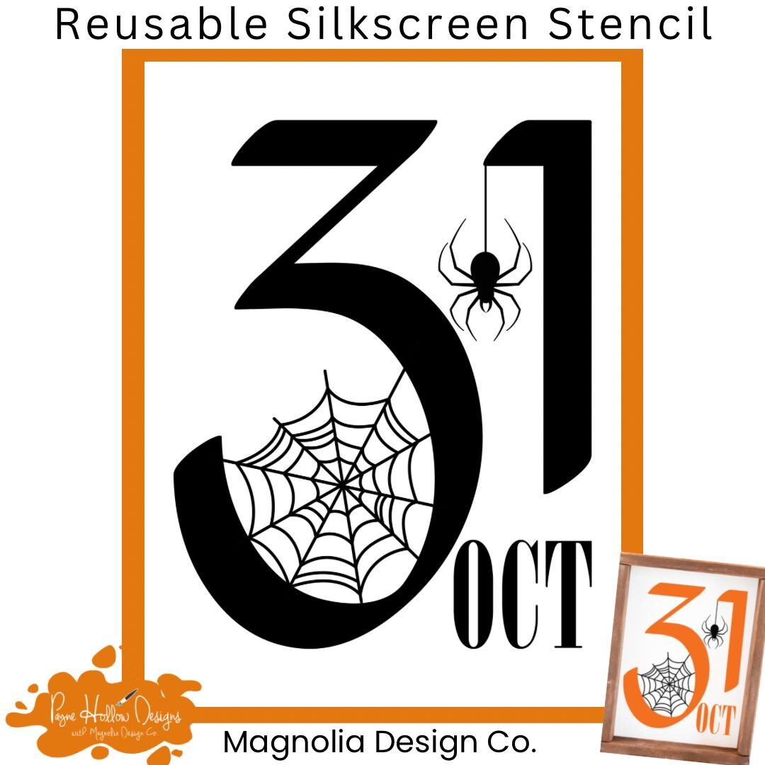 October 31 Stencil • Magnolia Design Co • 8.5 X 11 • Reusable ...