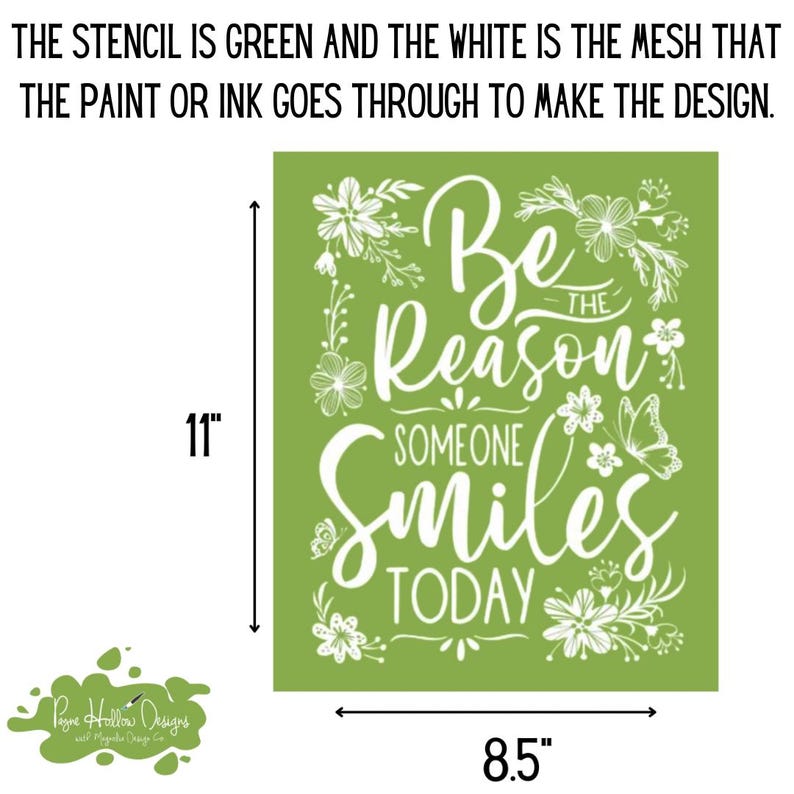 Be the Reason Stencil • Magnolia Design Co • 8.5 X 11 • Reusable ...