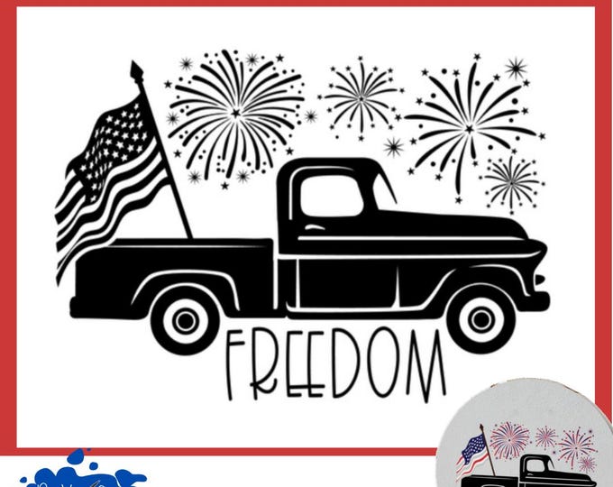 Freedom Truck Stencil • Magnolia Design Co • 8.5 X 11 • Reusable ...