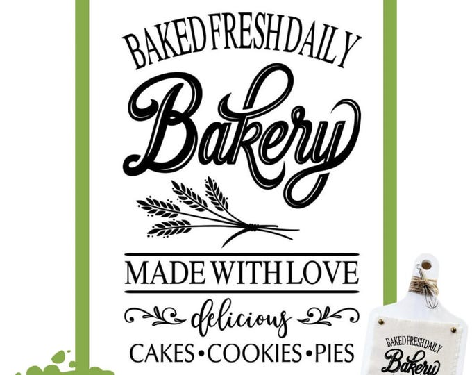 Bakery Stencil Magnolia Design Co 5 X 7 Reusable Silkscreen Stencil DIY ...