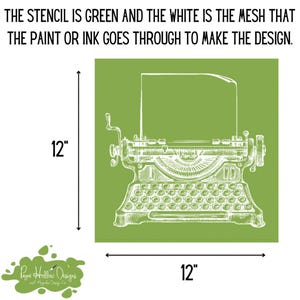 Typewriter Stencil • Magnolia Design Co • 12 X 12 • Reusable Silkscreen ...