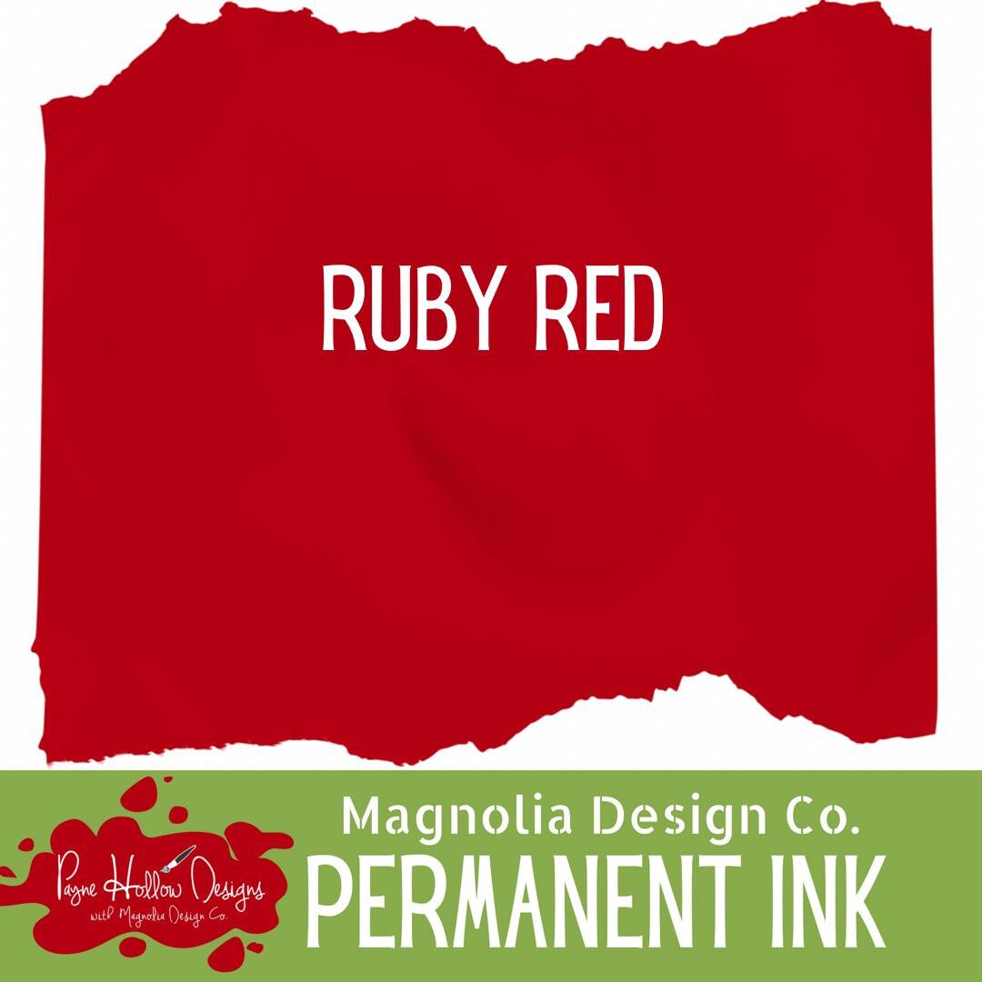 RUBY RED Permanent Ink • Magnolia Design Co Permanent Ink • Ink for ...
