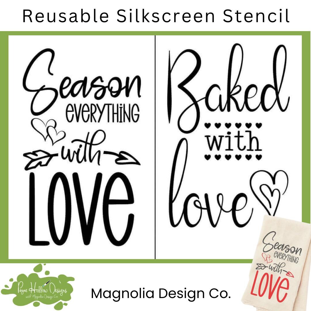 Season Everything Stencil • Magnolia Design Co • 8.5 X 11 • Reusable ...
