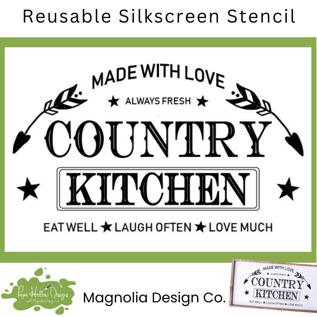Country Kitchen Stencil • Magnolia Design Co • 12 X 18 • Reusable ...