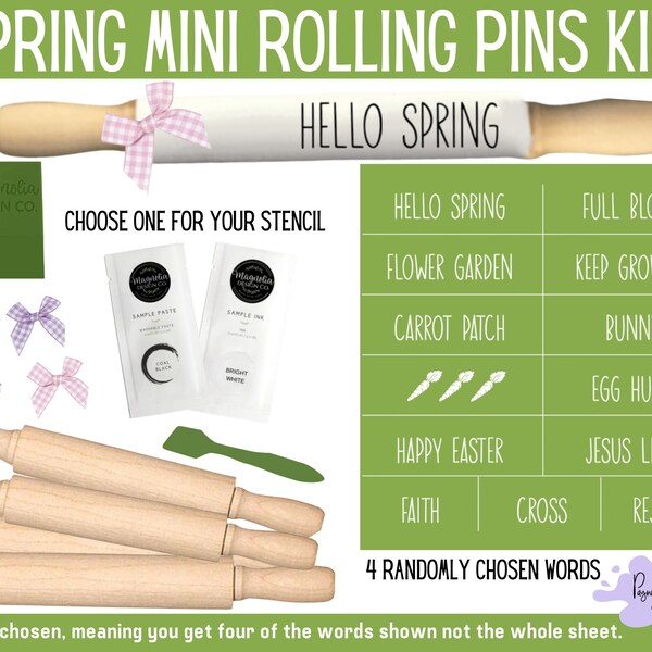 Painted Rolling Pins - Etsy