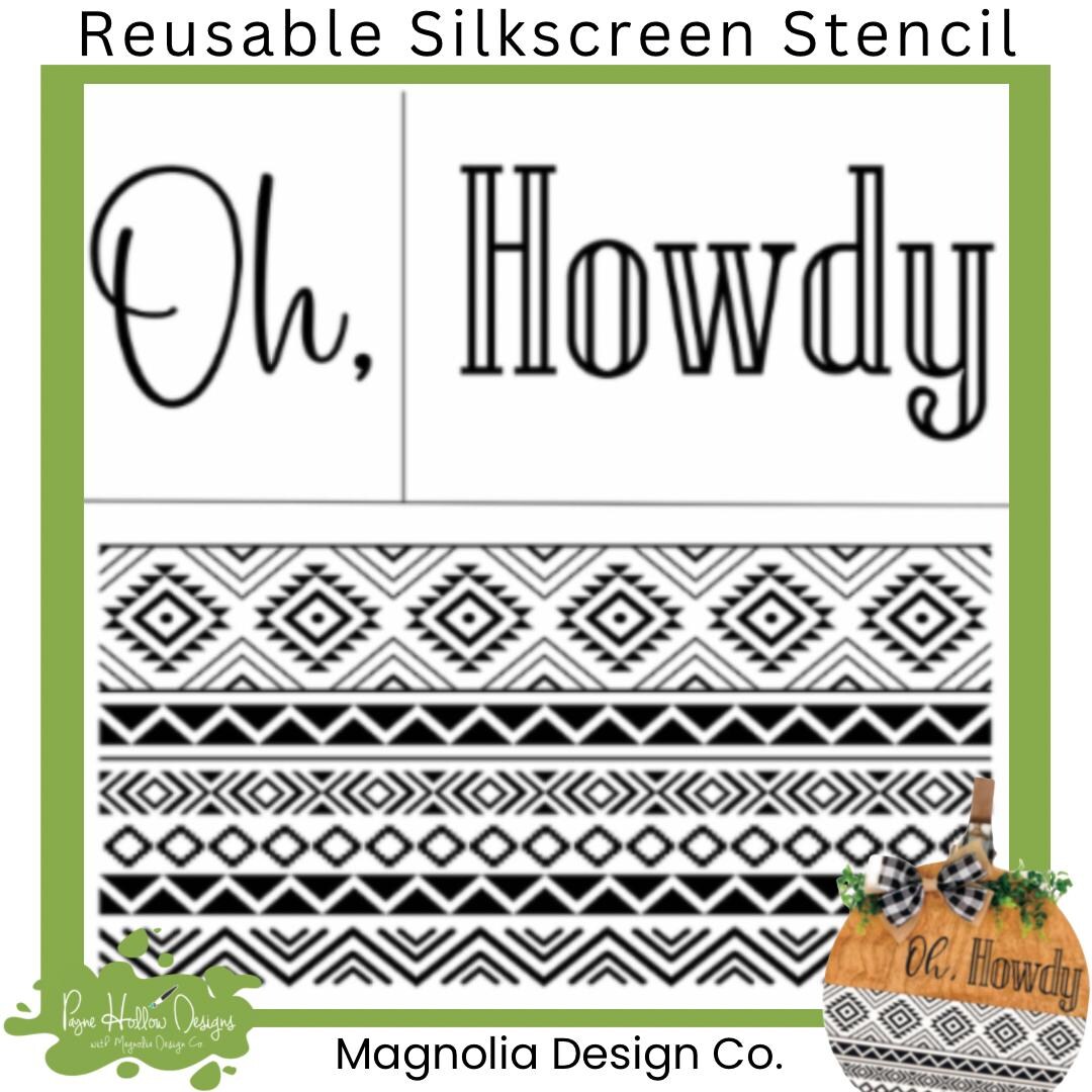 Western Aztec Stencil • Magnolia Design Co • 15 X 15 • Reusable ...