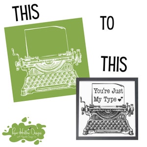 Typewriter Stencil • Magnolia Design Co • 12 X 12 • Reusable Silkscreen ...