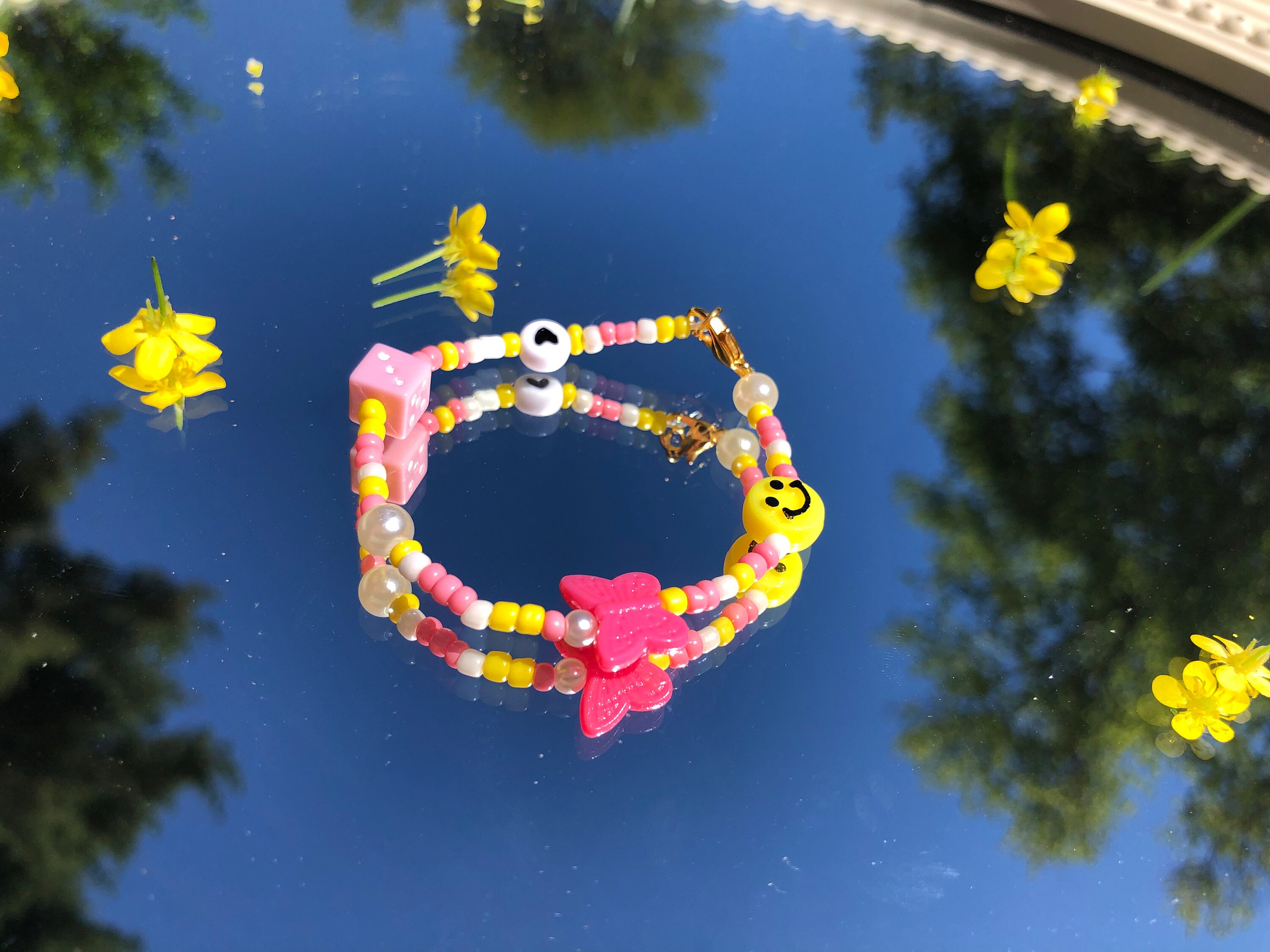 Strawberry Lemonade Bracelet - Etsy