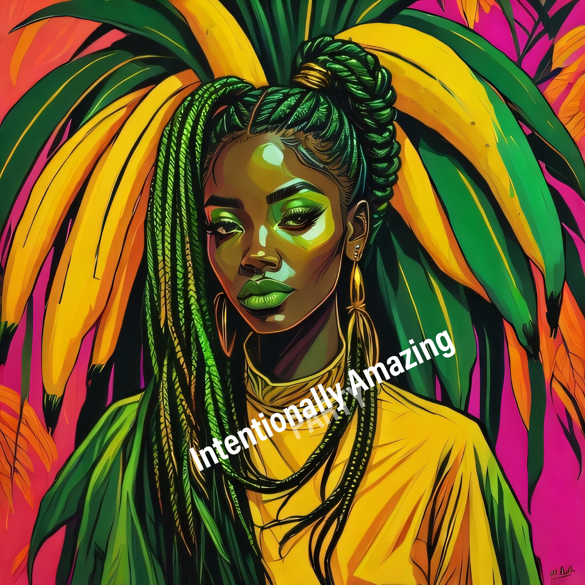 Easy Cartoon Banana With Dreadlocks