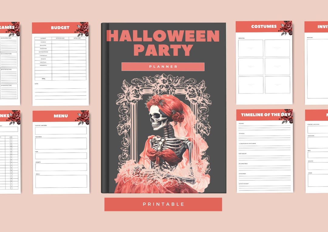 Halloween Party Planner: Printable Party Prep, Games (PDF Download) - Etsy